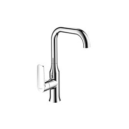 Pace 297 Square Gooseneck Basin Mixer 5 Star5Lpm Chrome