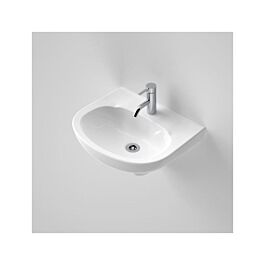 Integra 500 Round Wall Basin 500x430mm 1TH without overflow White