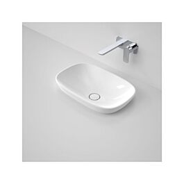 Contura 530 Soft Rectangular Semi Inset Countertop Basin 530x340mm NTH ...