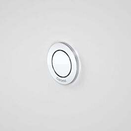 Invisi II Round Single Flush Plate + Button Chrome