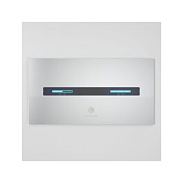 Invisi II Rectangle Smart Command Dual Flush Panel Metal Chrome