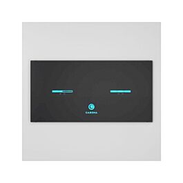 Invisi II Rectangle Smart Command Dual Flush Panel Glass Black