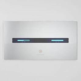 Invisi II Rectangle Smart Command Dual Flush Panel Glass White