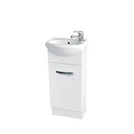 Antonio 400 Vanity on Plinth Solid Door w/- Ceramic Semi-Recessed Top ...