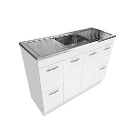 Citi UniCab 1200 Vanity on Plinth w/- S/Steel Sink