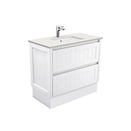 Sarah Hampton 900 Vanity on Plinth 2 Drawer w/- Undercounter Basin ...