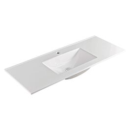 Vanessa 1200 Polymarble Top 1200x460mm 3TH without overflow White