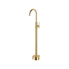 Isabella Freestanding Bath Filler Mixer 1042mm Urban Brass Lead Free