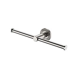 Axle Double Toilet Roll Holder Brushed Nickel