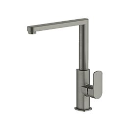 Madison Avenue 241 Square Gooseneck Sink Mixer 4 Star 6.5Lpm Gun Metal