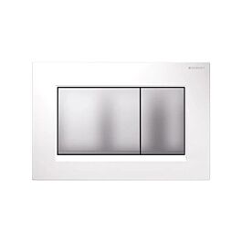 Sigma 30 Flush Button + Access Plate Mechanical Gloss White-Matte ...