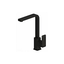 Rondo 172 Square Gooseneck Solid Sink Mixer 5 Star-5Lpm Matte Black