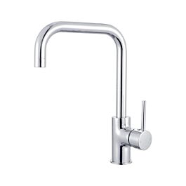Dolce 200 Square Gooseneck Sink Mixer 6 Star-4.5Lpm Chrome