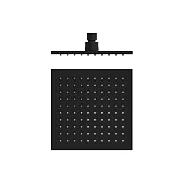 Nero 200 Overhead Shower Rose 200mm Square 3 Star-9Lpm Matte Black