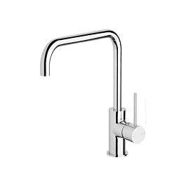 Vivid Slimline 220 Square Gooseneck Sink Mixer 4 Star - 7.5Lpm Chrome