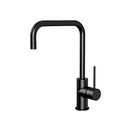 Vivid Slimline 220 Square Gooseneck Sink Mixer 4 Star - 7.5Lpm Matte Black