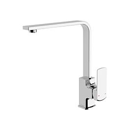 Teva 200 Square Gooseneck Sink Mixer Lead Free 6 Star - 4.5Lpm Chrome