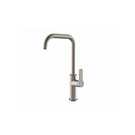 Pop Square Gooseneck Sink Mixer 5 Star-6Lpm Brushed Nickle