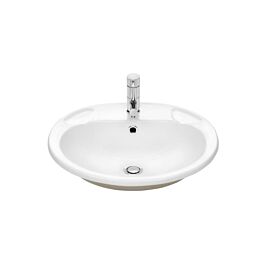 Symphony 505 Oval Countertop Basin 505x435mm 3TH w/- overflow White
