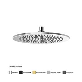 Embrace 250 Overhead Shower Rose 250mm Round 3 Star-9Lpm Chrome